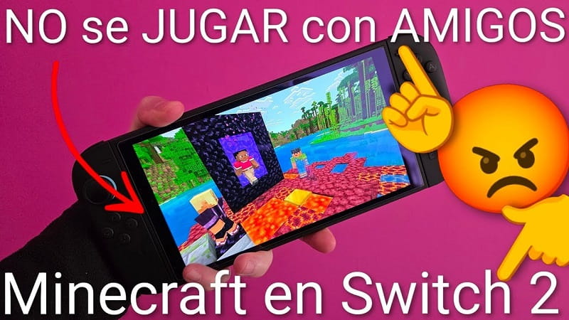 Jugar a Minecraft con amigos en Nintendo Switch 1 y 2, 2026
